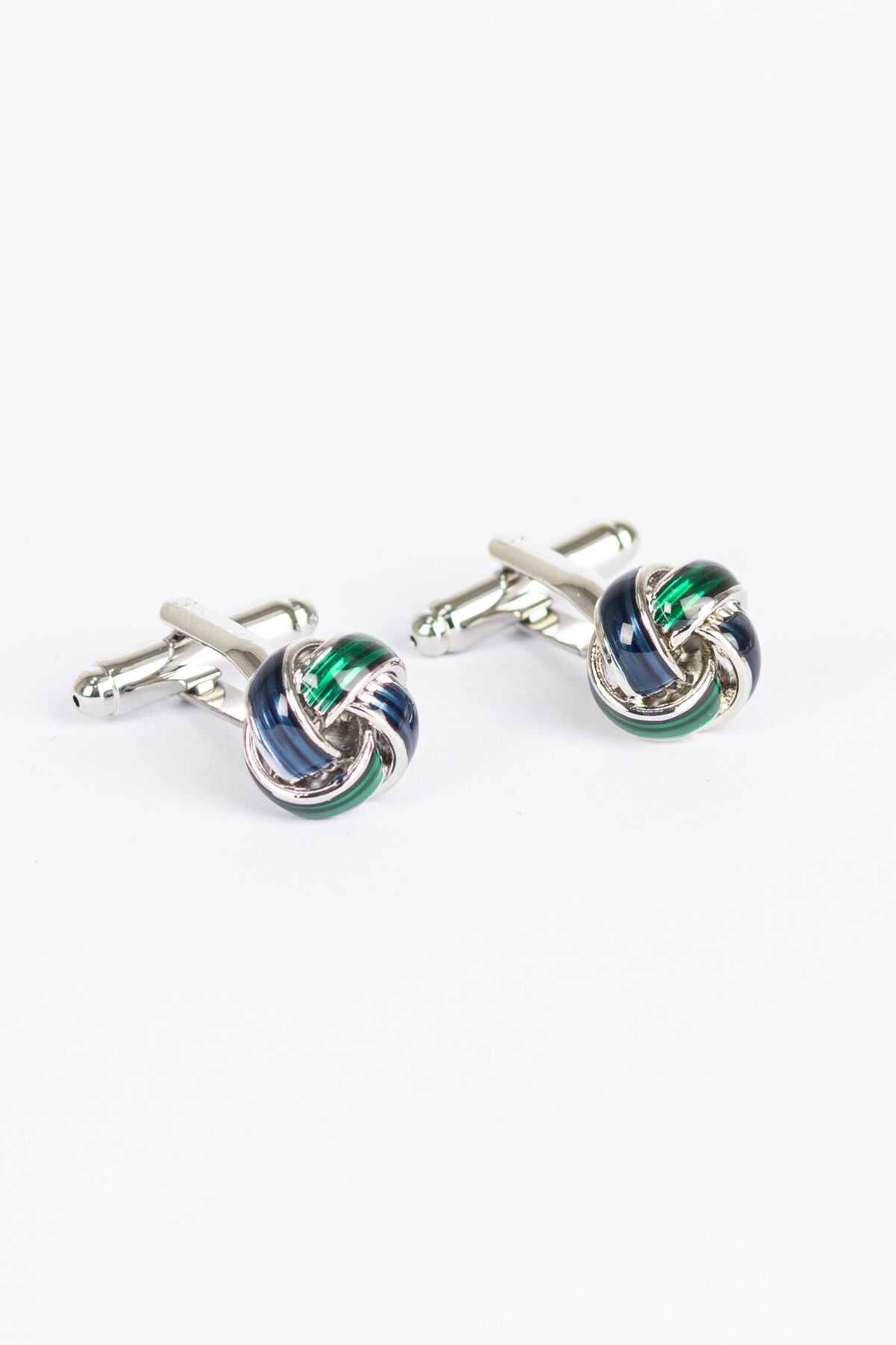 Green Knot Cuff-Links - alqamees
